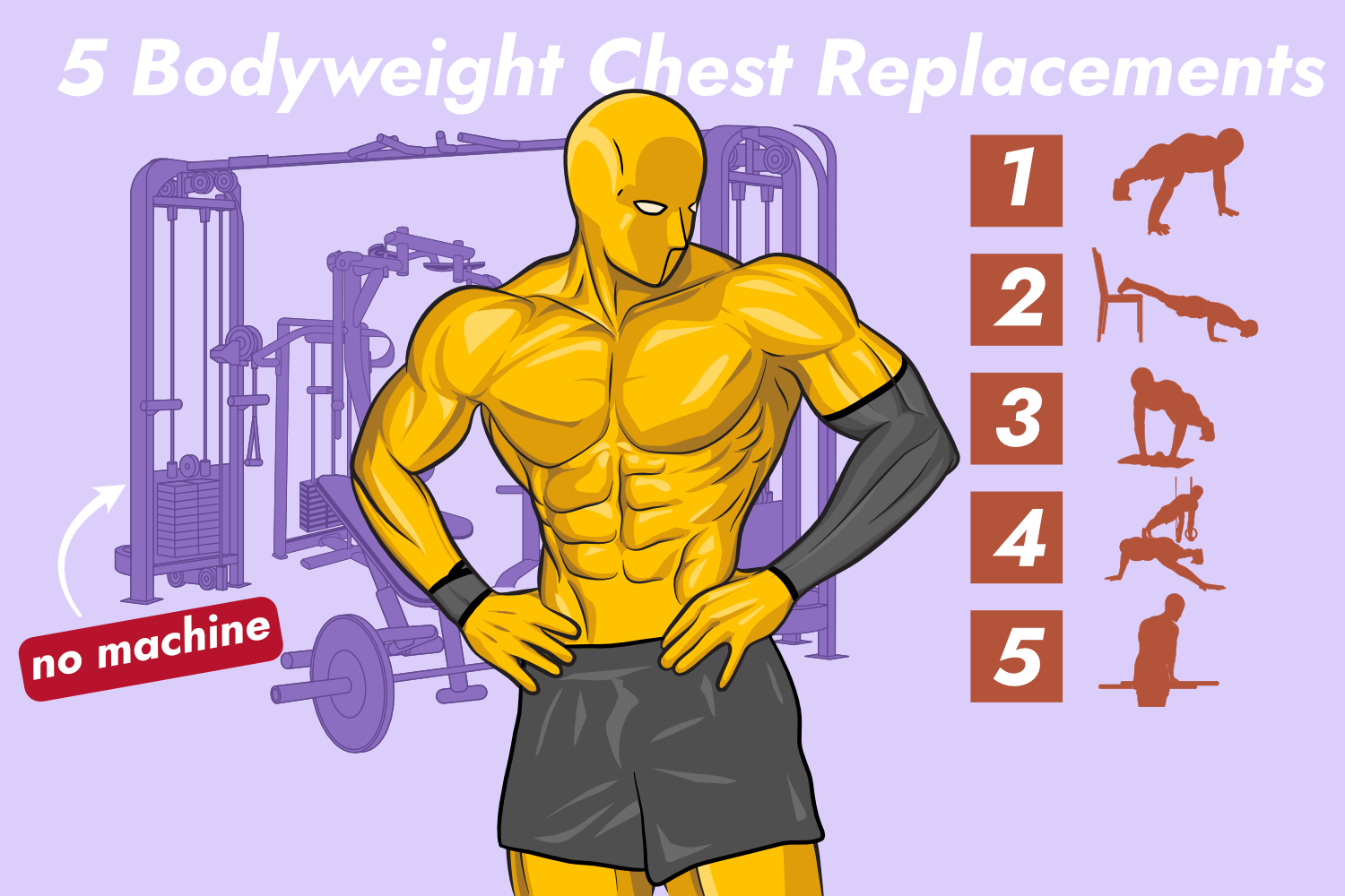 Replace 5 Chest Weightlifting Exercises With Calisthenics – Yellow Dude